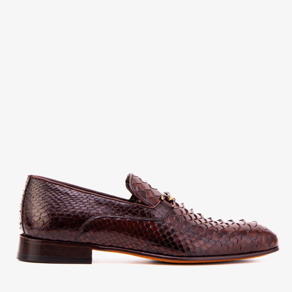 The Viper Brown Python Skin Leather Bit Loafer Men Shoe – Lord & Taylor