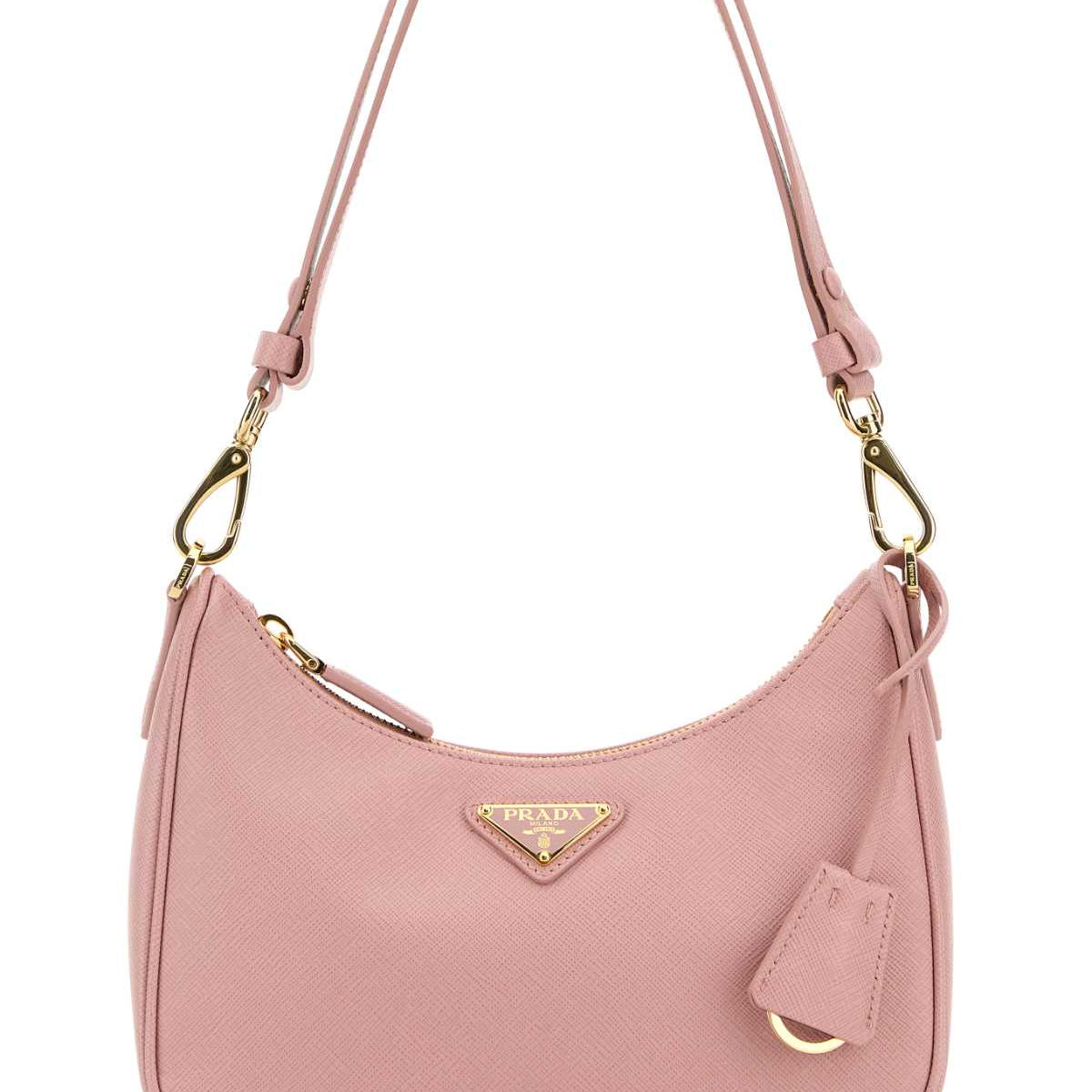 PINK LEATHER MINI PRADA RE-EDITION SHOULDER BAG – Lord & Taylor