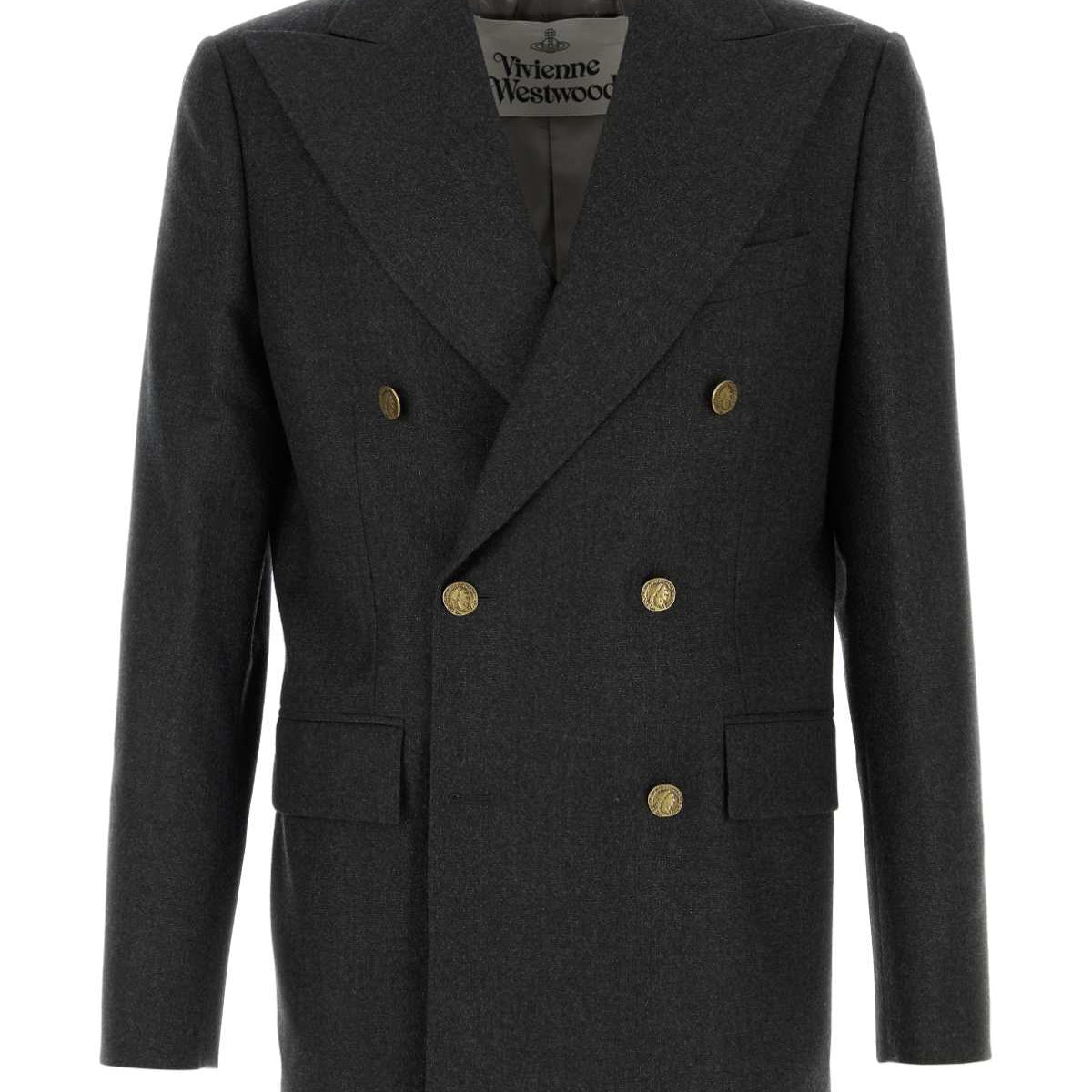 CHARCOAL WOOL BLEND CAPTAIN BLAZER – Lord & Taylor