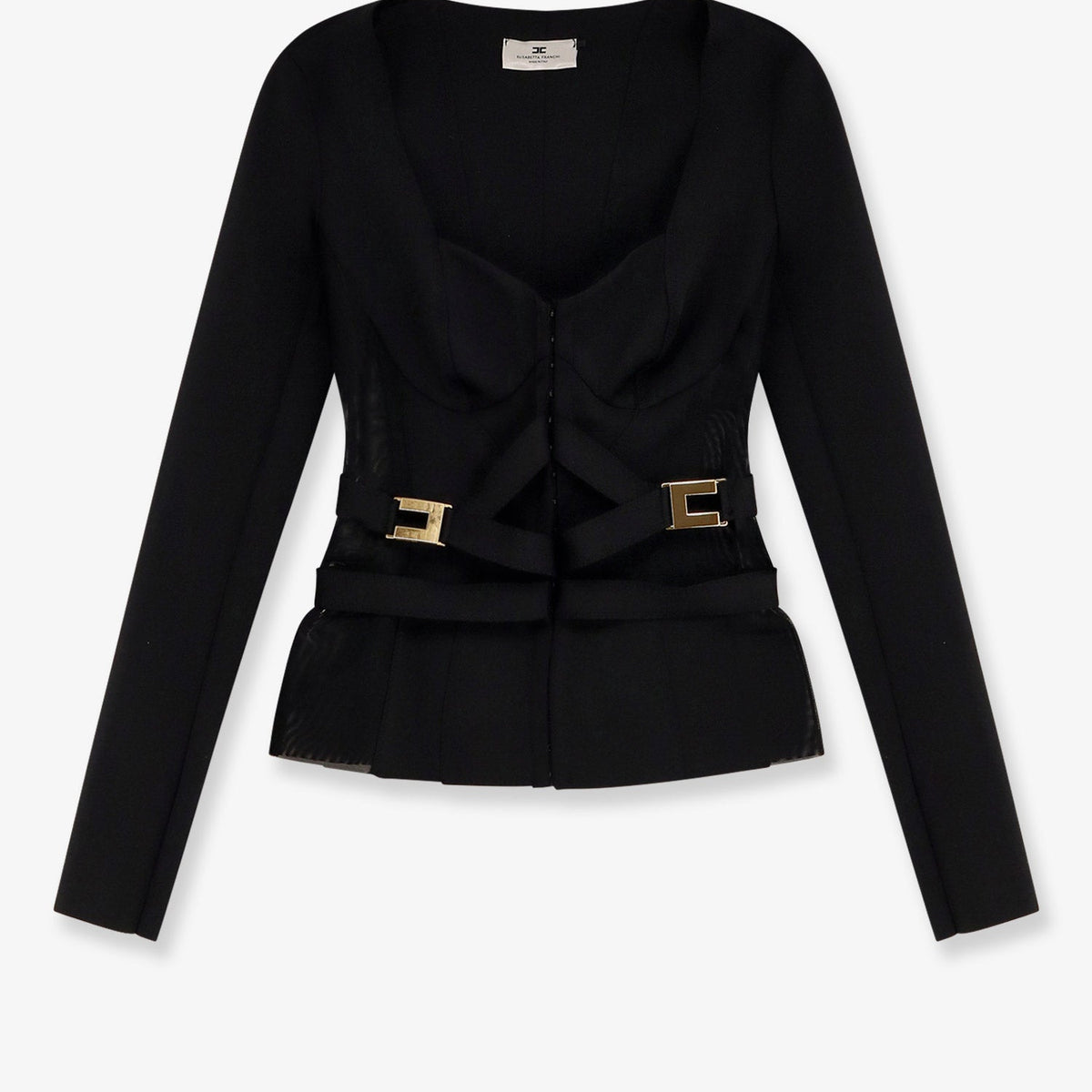 Stretch Fabric Blazer with Metal Details – Lord & Taylor