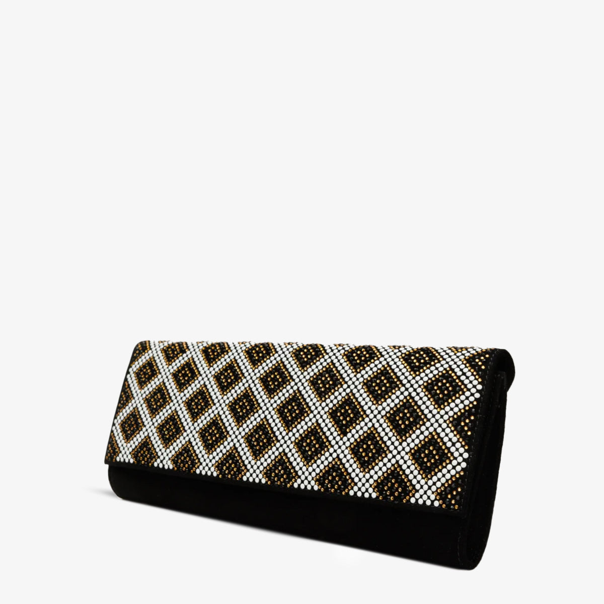 The Nampula Black Glitter Suede Leather Clutch – Lord & Taylor
