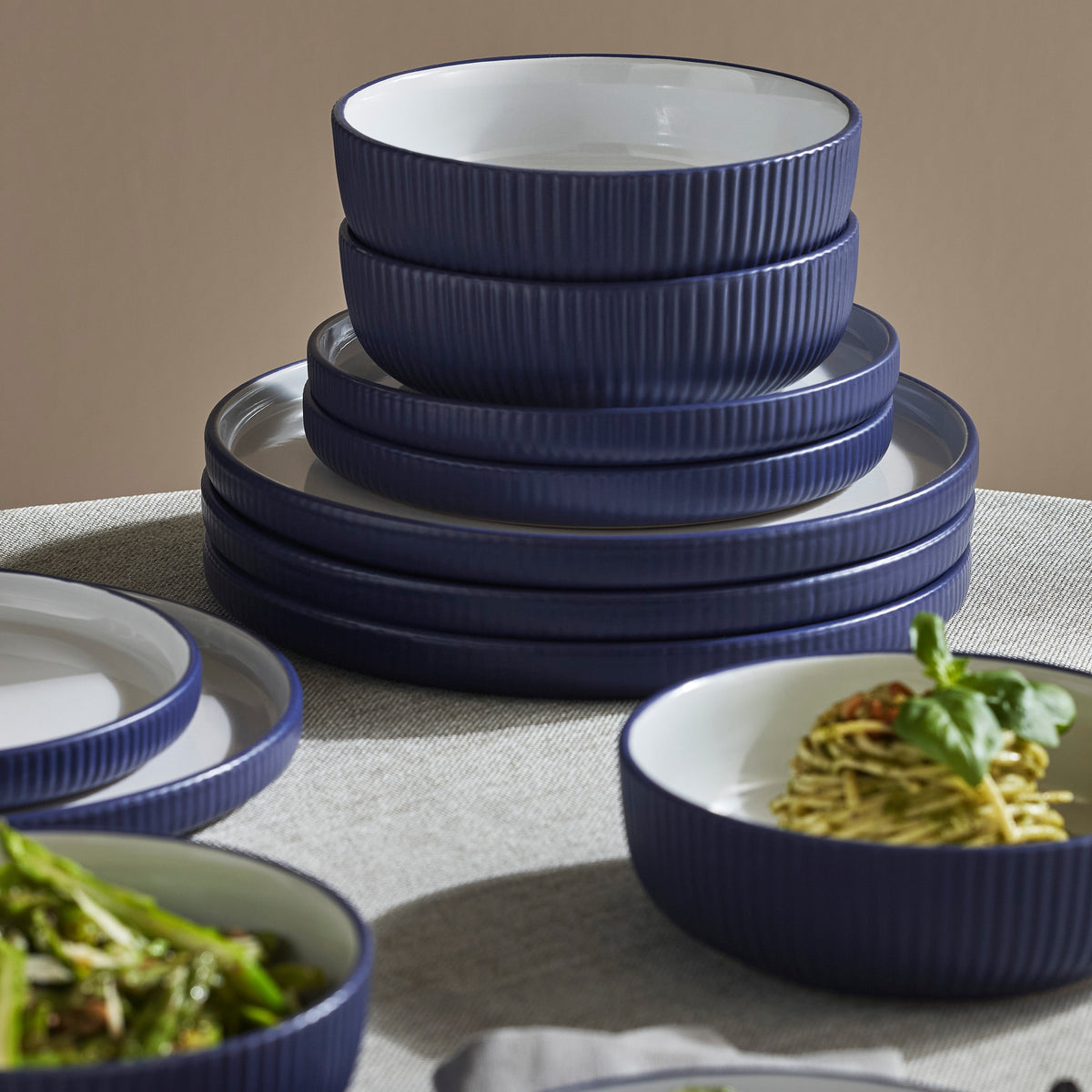 Laro Stoneware Dinnerware Set - Dark Blue – Lord & Taylor