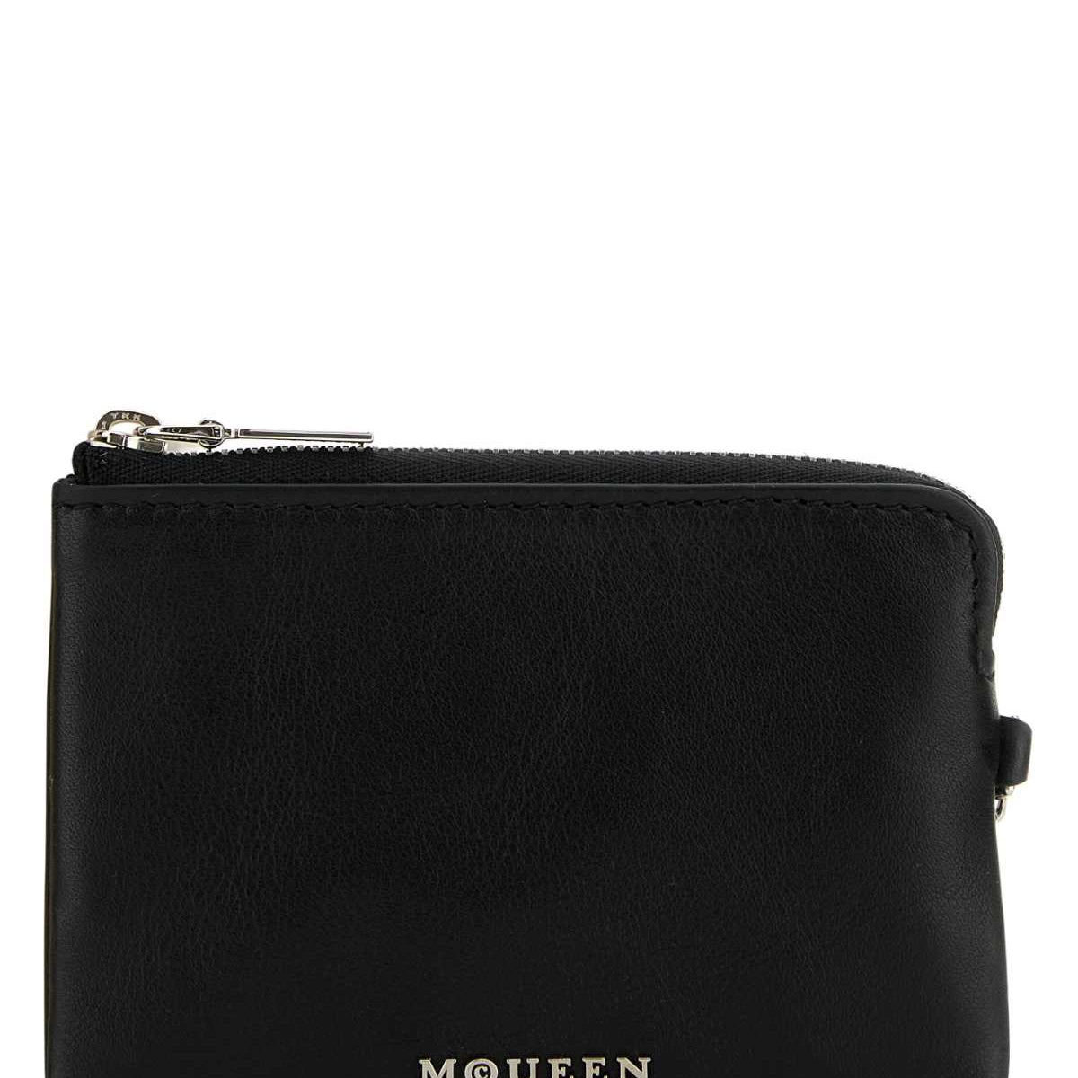 BLACK LEATHER SLING CARD HOLDER – Lord & Taylor