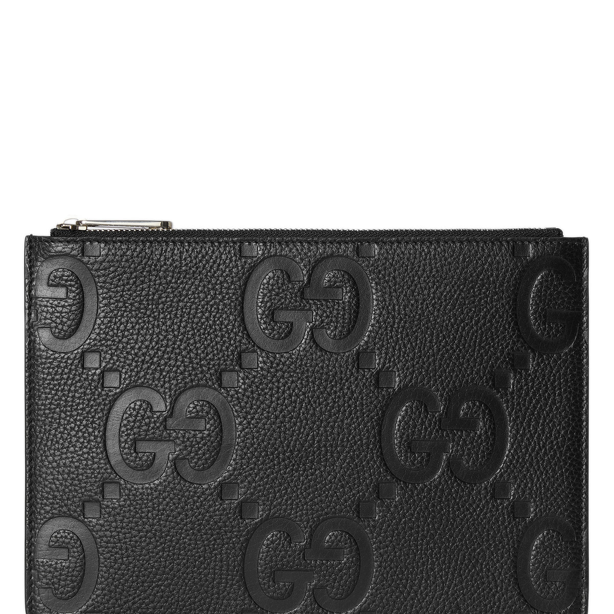 BLACK LEATHER MEDIUM CLUTCH – Lord & Taylor