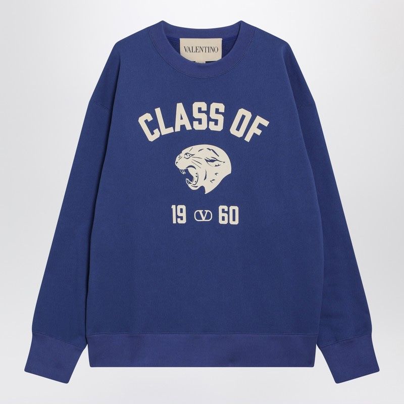 BLUE SWEATSHIRT WITH PANTHER PRINT – Lord & Taylor