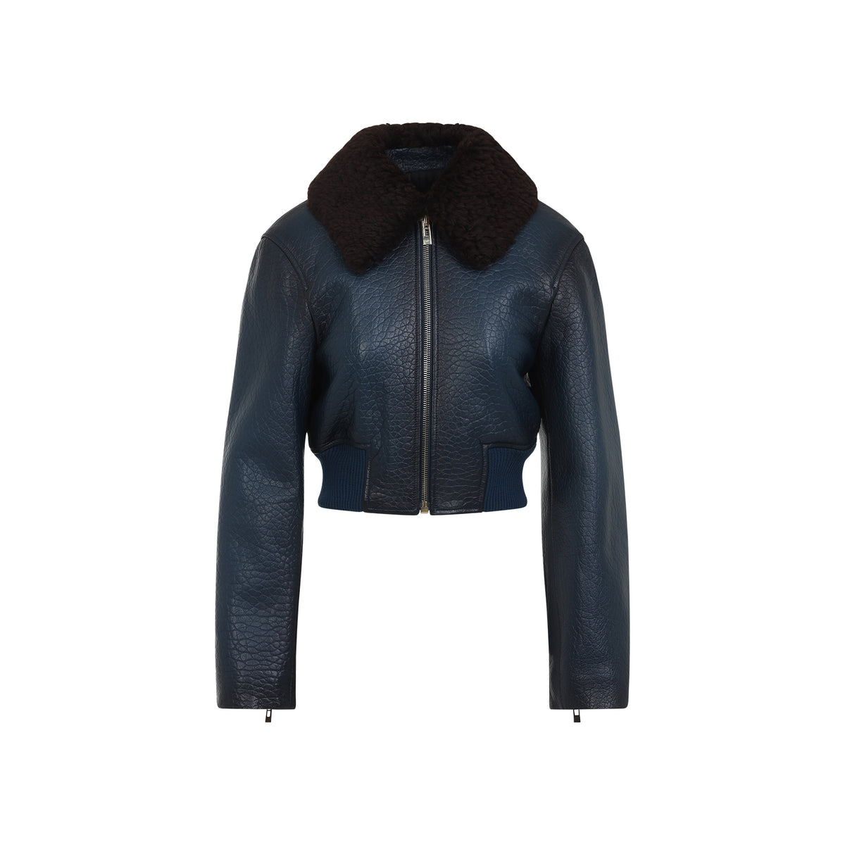 BLUE AVIATOR LAMB LEATHER JACKET – Lord & Taylor
