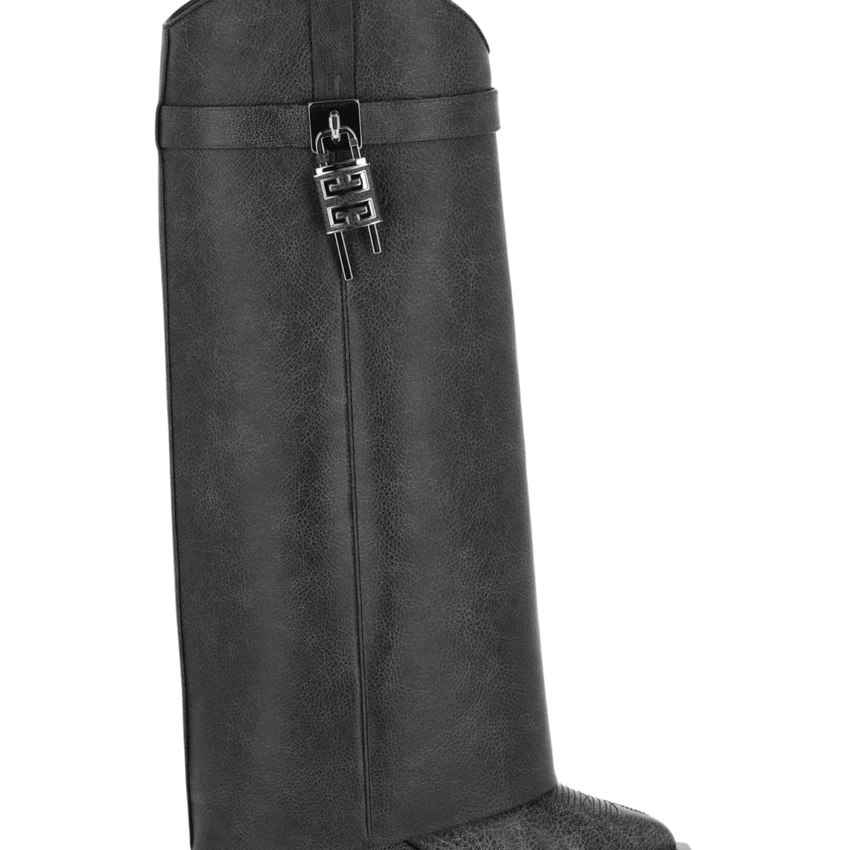 Shark Lock Cowboy Boots In Aged Leather – Lord & Taylor