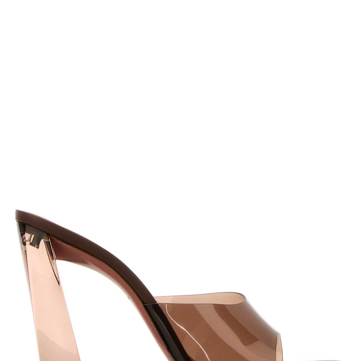 BROWN PVC BRIGITTE MULES – Lord & Taylor