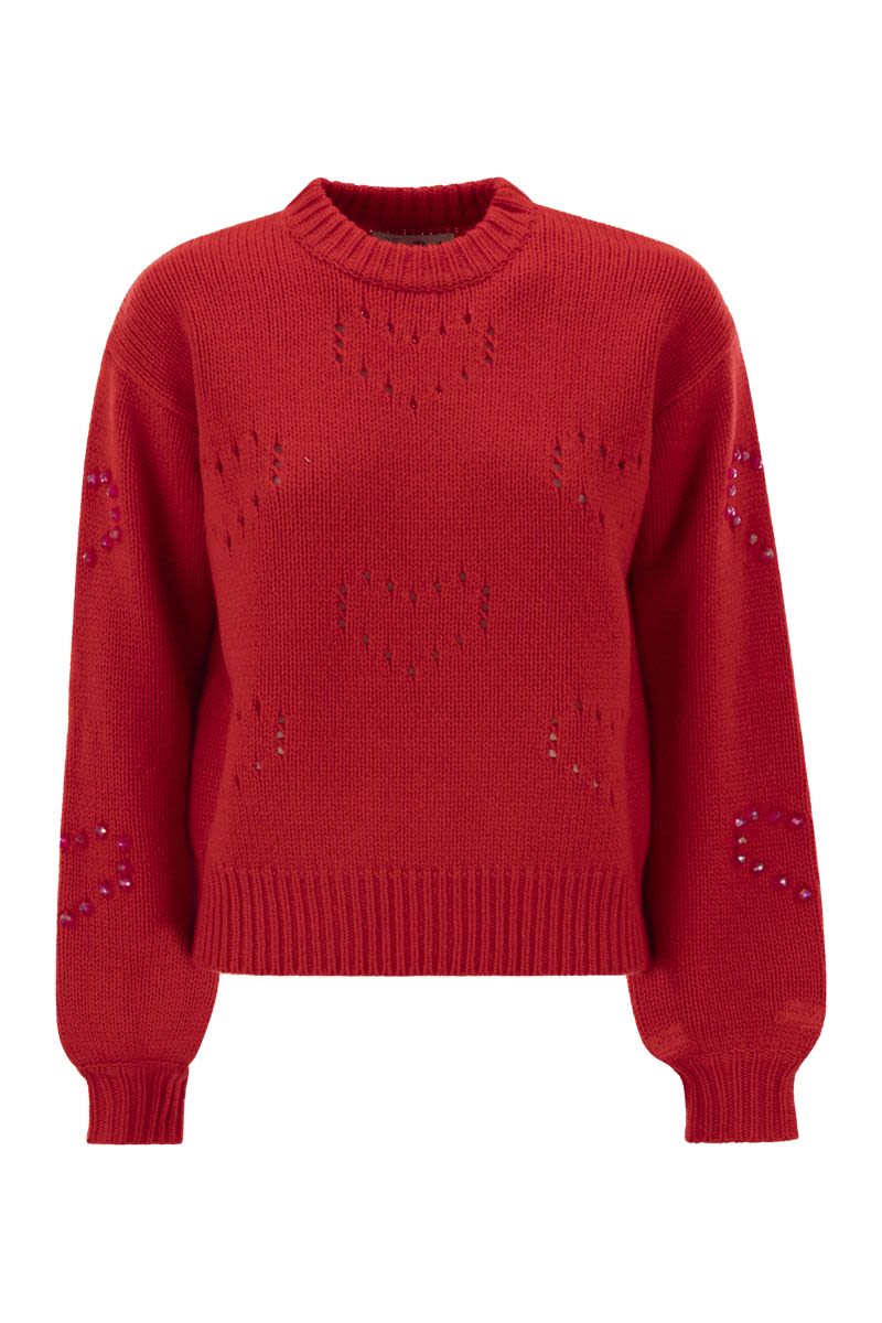 DANYA - SWEATER WITH HEART PATTERN – Lord & Taylor