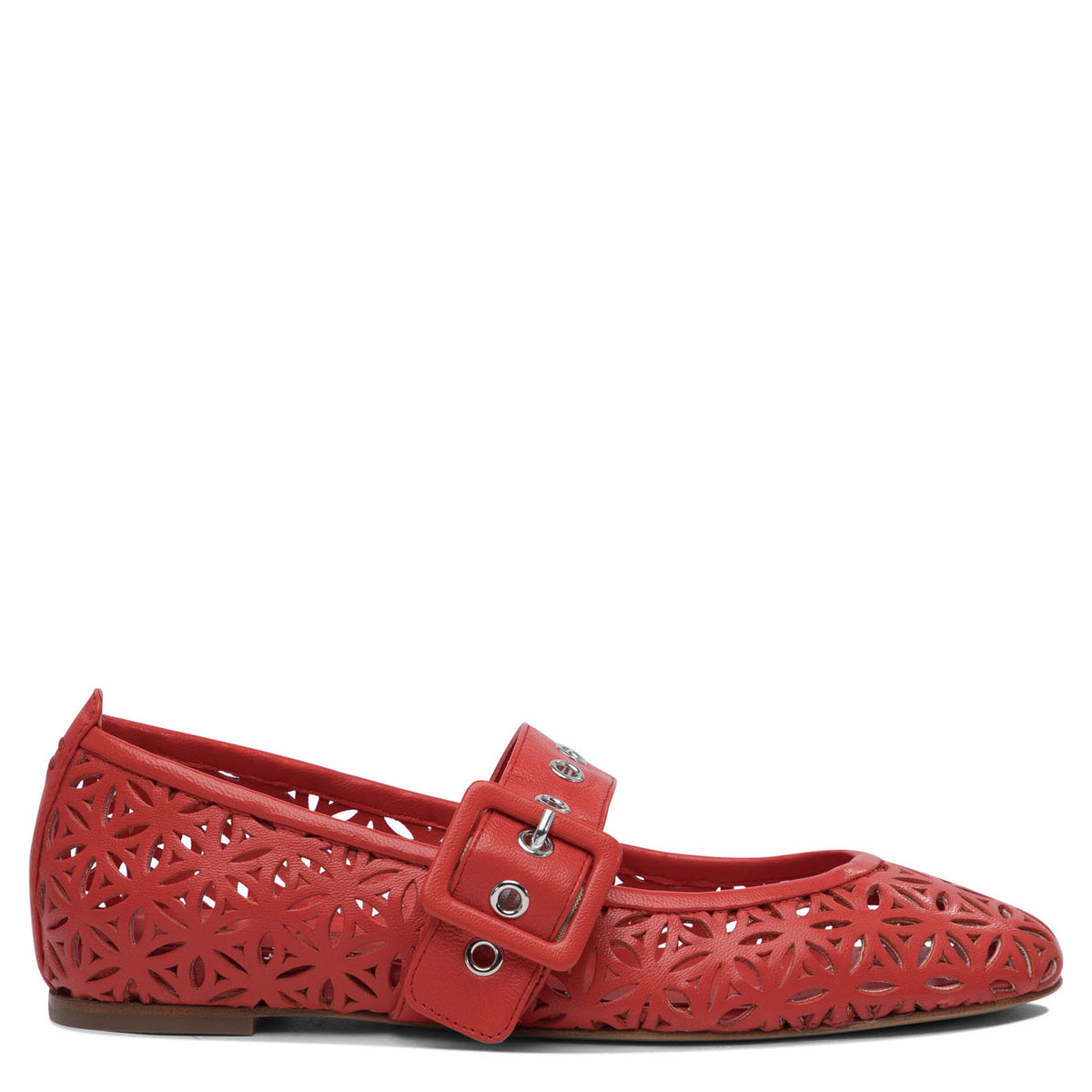 LEATHER RED BALLERINAS – Lord & Taylor