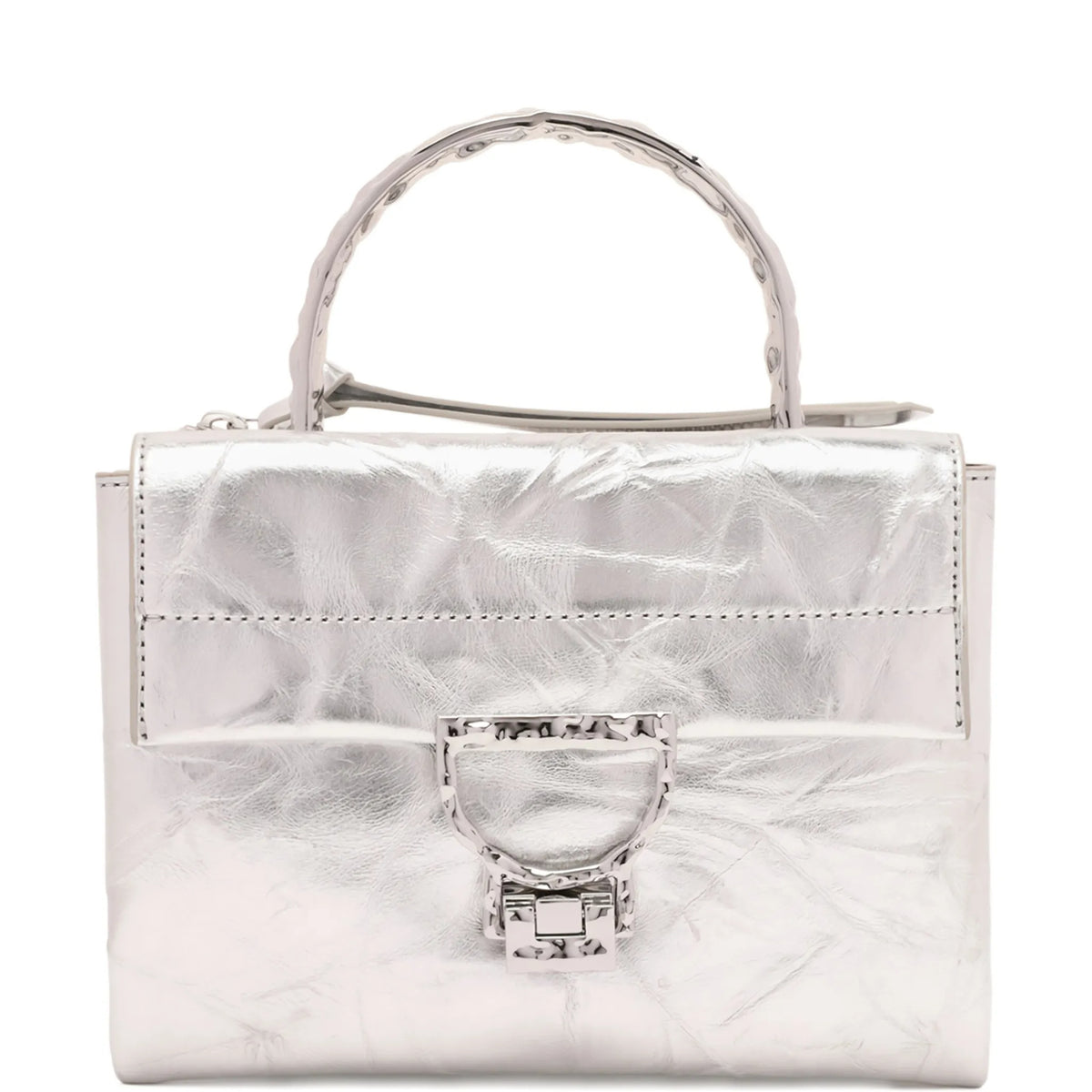METALLIC LEATHER HANDBAG – Lord & Taylor