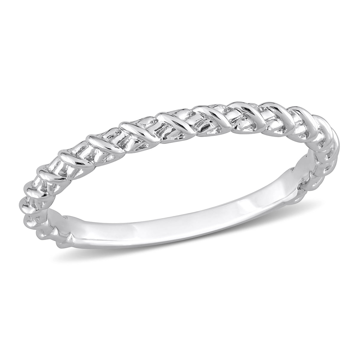 Crossover Twisted Ring in 14k White Gold – Lord & Taylor