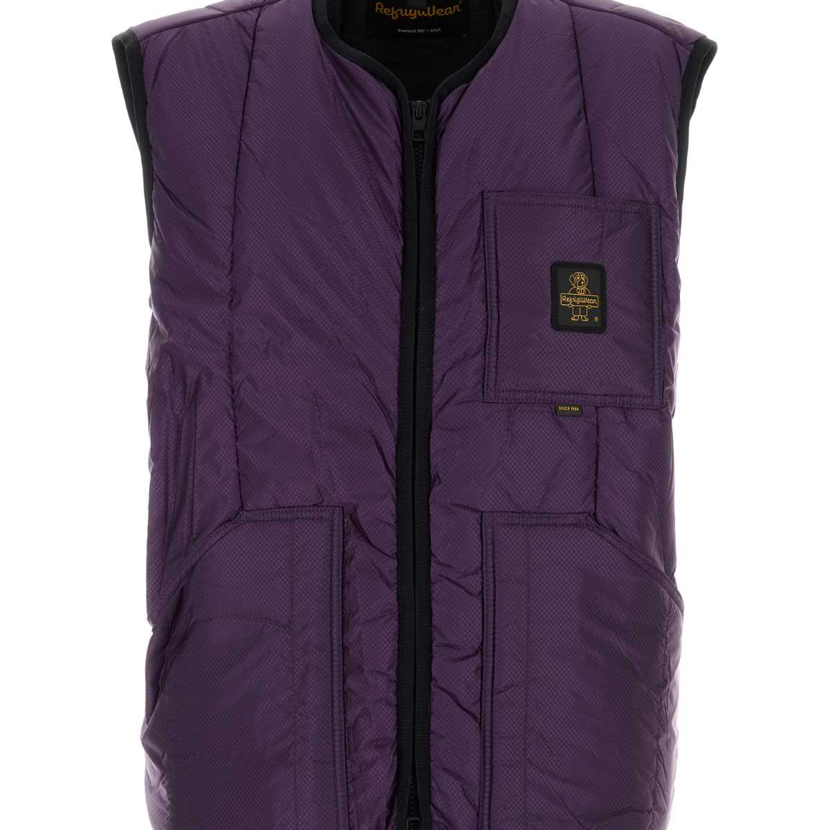 PURPLE NYLON TWINGO SLEEVELESS JACKET – Lord & Taylor