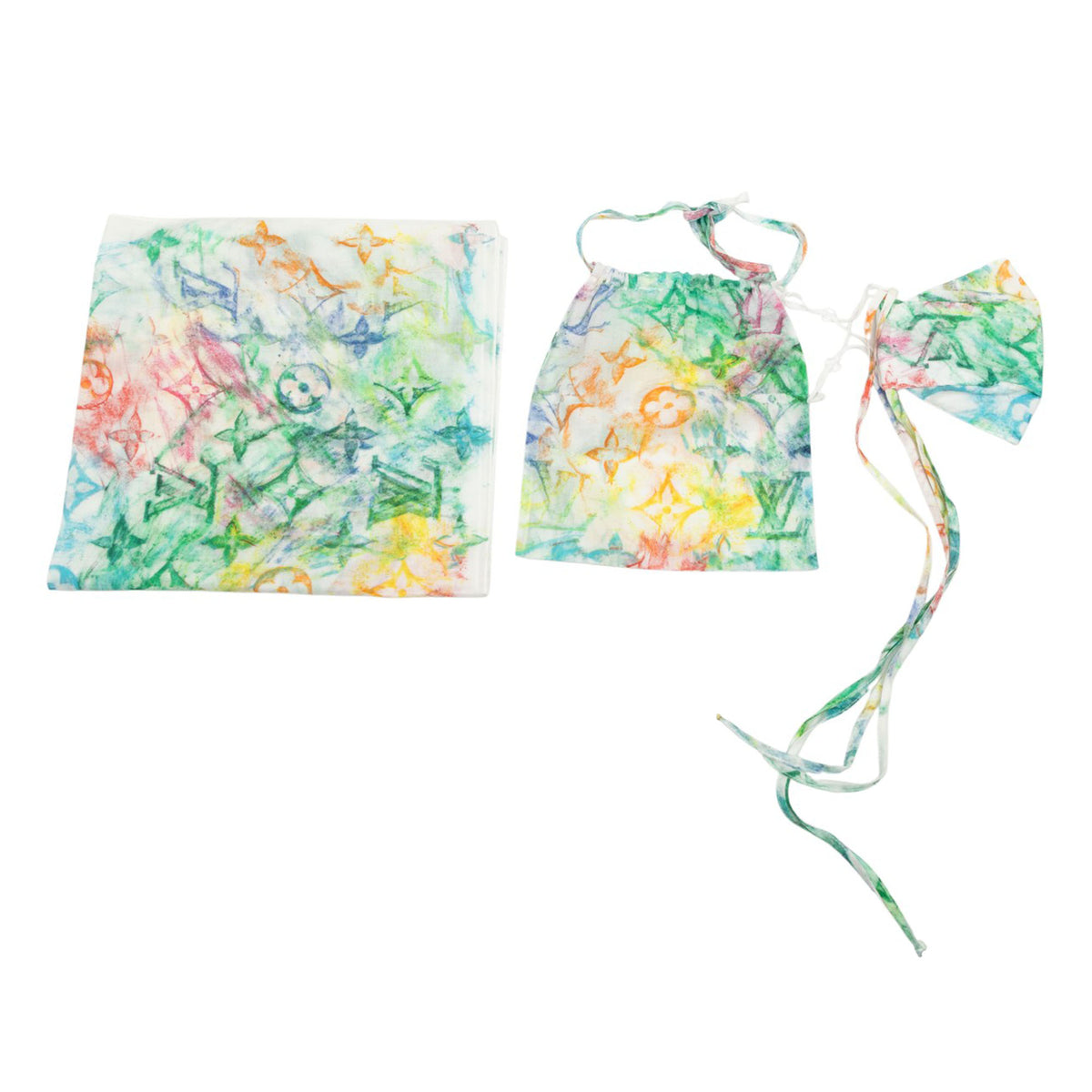 Virgil Abloh Monogram Watercolor Bandana and Mask Set – Lord & Taylor