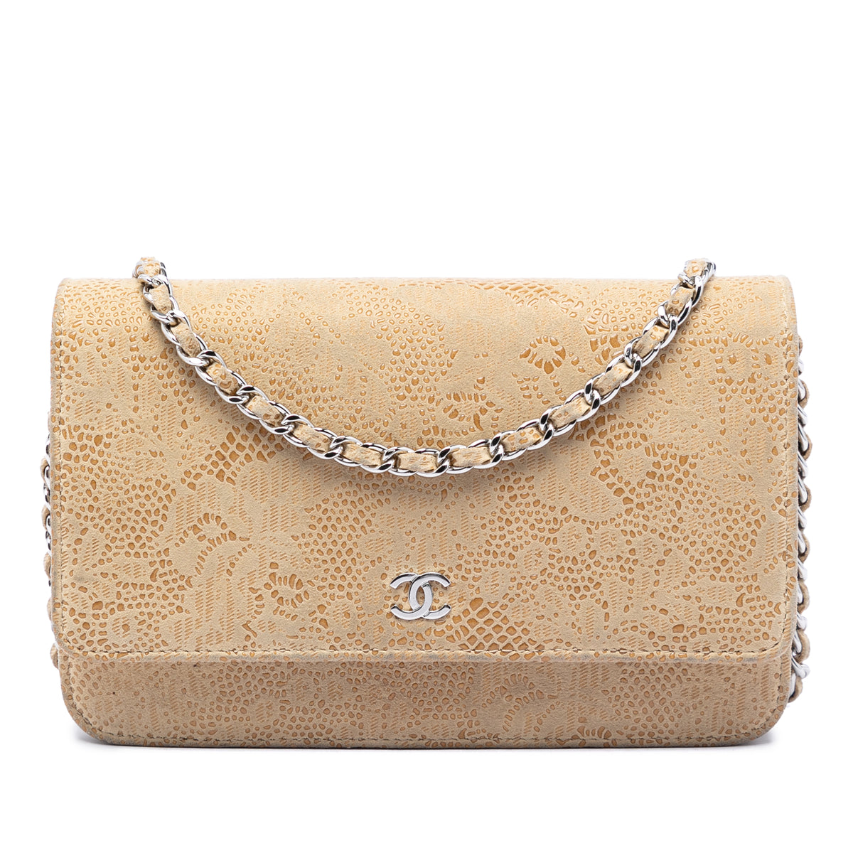 CC Lace Overlay Goatskin Wallet On Chain – Lord & Taylor