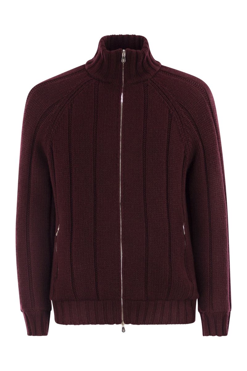 CASHMERE KNIT DOWN JACKET WITH ZIP – Lord & Taylor