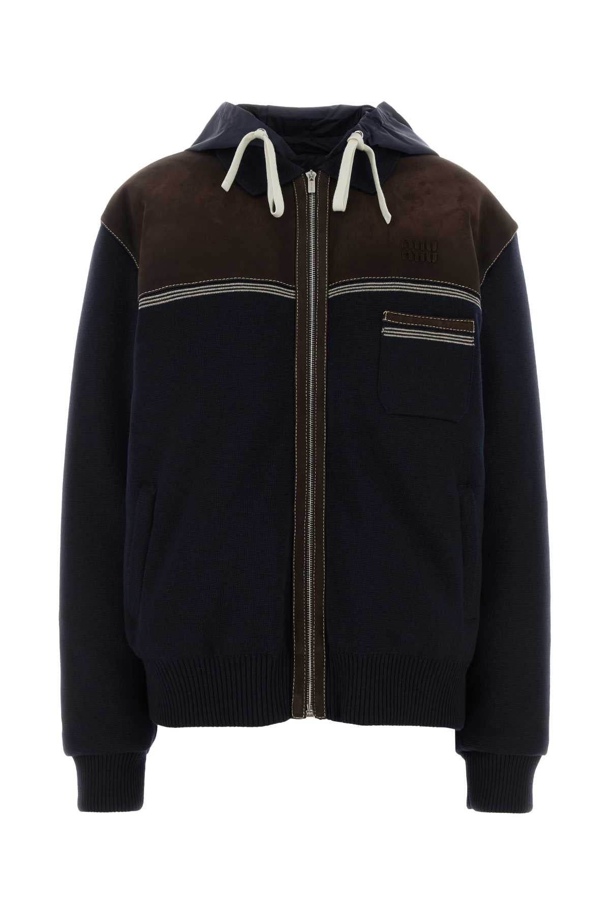 NAVY BLUE KNIT DOWN JACKET – Lord & Taylor