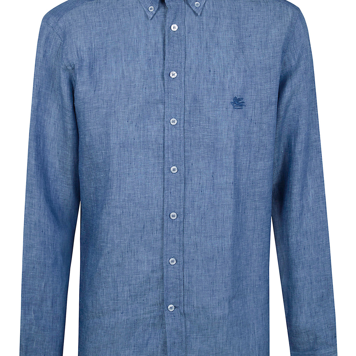 AIR FORCE BLUE LINEN ROMA LOGO SHIRT – Lord & Taylor
