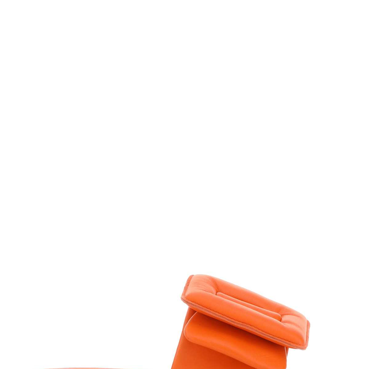 ORANGE LEATHER PUFFY SLIPPERS – Lord & Taylor