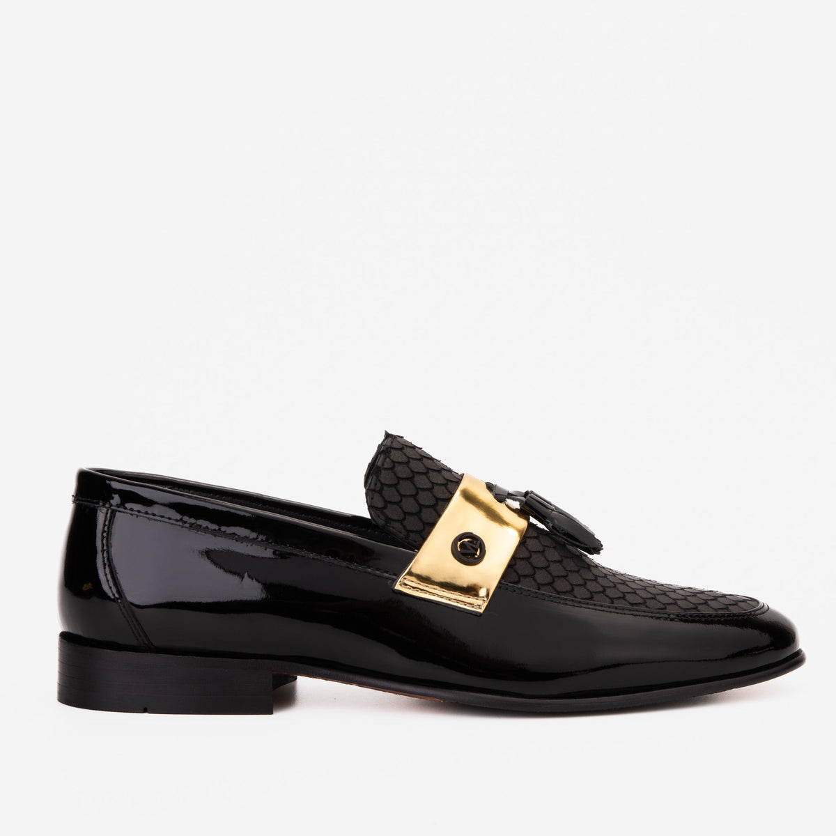 The Imperial Black & Gold Leather Men Dress Shoe – Lord & Taylor