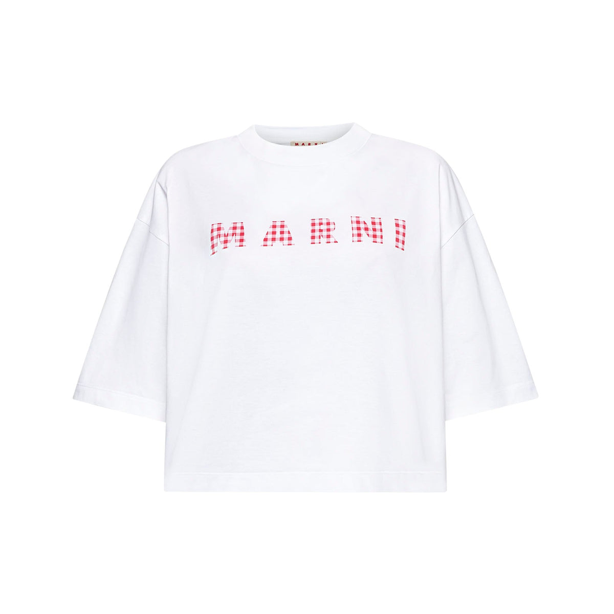 White Jersey T-Shirt with Marni Logo – Lord & Taylor