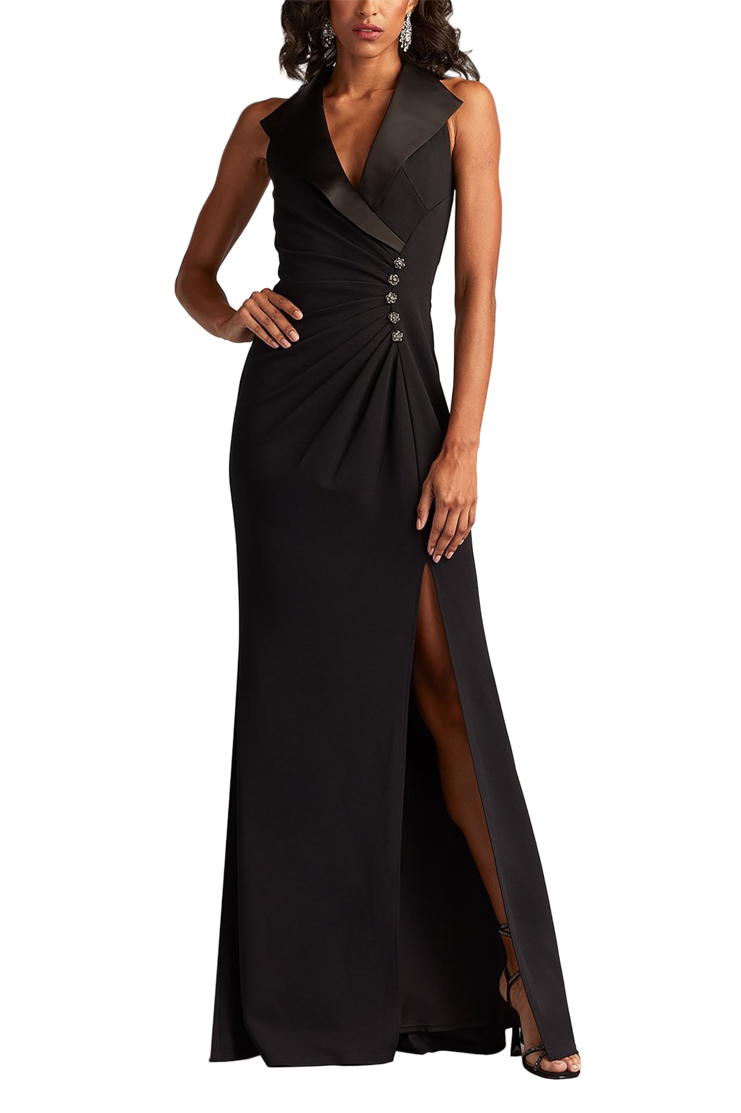 Neshia Halter Lapel Gown BLACK – Lord & Taylor
